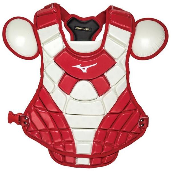 大人気！2023年NEWモデル！大特価セール！最安値に挑戦！機能に、感触に、プロのこだわりを再現！ミズノプロからNEWプロテクター誕生！【MIZUNO】ミズノ＜ミズノプロ＞革・ゴムソフトボール／硬式用 キャッチャープロテクター 1DJPS2...