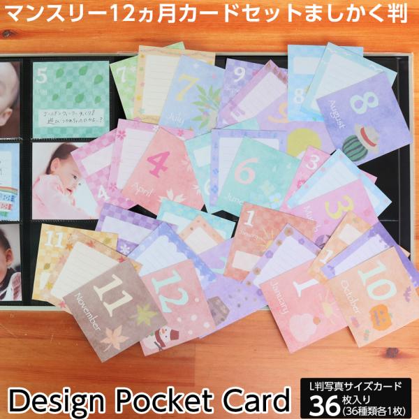 ポケットアルバムを楽しく彩るデザインカード！思い出の写真とカードを組み合わせてオシャレなアルバムに。カードは1セット36枚入り。1種類につき2枚ずつあってボリューム満点★【仕様】サイズ: ましかくサイズ（89×89mm）枚数:全36枚(36...