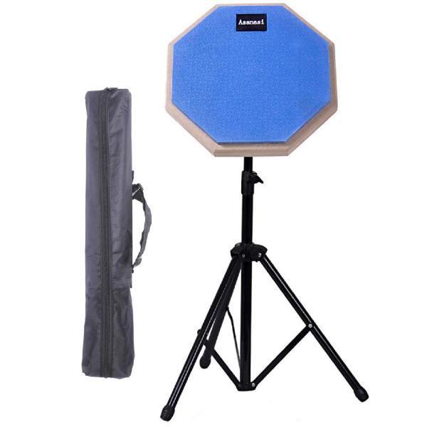 ・【サイズ】ドラムパッド 8インチ　20cm、スタンド　高さ48-80cmまで調節可能　パッド傾斜機能・【パッド材質】高弾性ラバー　吸音性　耐摩耗性に優れる。　裏面 滑り止めパッド　振動を軽減し手首の負担を減少・【用途】自宅練習、リハーサル...