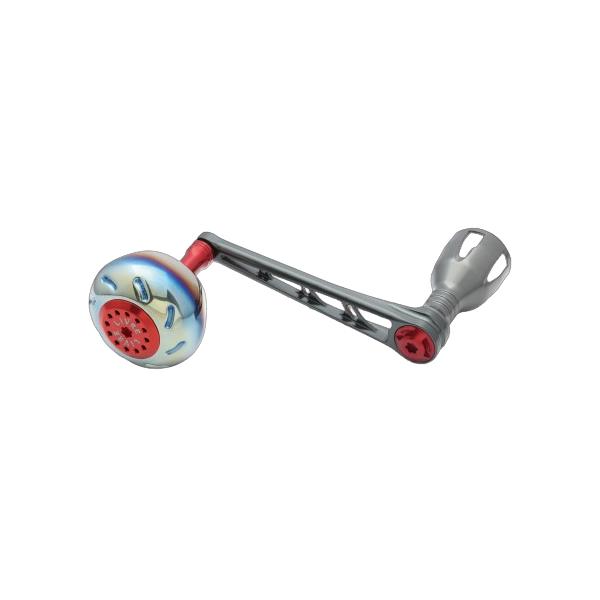 LIVRE リールカスタムパーツ POWER(パワー) ダイワ6000番~8000番用 左右共通  98mm  GMR(ガンメタ×レッド) リブレ POWER98 ダイワ 6000番〜8000番用 左右共通 ガンメタ+レッド