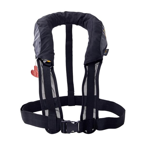 素材：〈本体〉ナイロン100％　P.V.C　　　〈気室〉ナイロン100%　ポリウレタンコーティング重量： 約0.48kg●落水時には水を感知して膨張します。また、手動用作動策を引けば環境や状況に左右されずいつでも確実に作動させる事ができます...