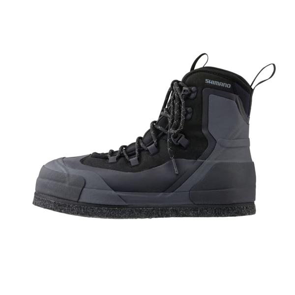 耐久性と保護性を突き詰めた排水機能付きブーツ足をしっかりガードできるように設計されたロックショアブーツ。アッパーには7mm厚のクロロプレンを採用。更に爪先や踵の最外層はラバーでしっかりと保護。ソールは磯での評価の高いカットラバーピンフェルト...