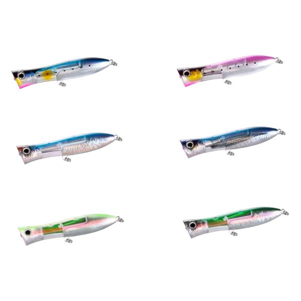 コンセプトは小型ボディ、大音量バブルポッピング！止めても誘い続けるフラッシュブースト！マグロ、ヒラマサ、ブリ、GT。昨今のキャスティングゲームで代表的な対象魚を狙う上で改めて見直されつつあるのがポッパーの有効性です。 ボムディップ170Fは...