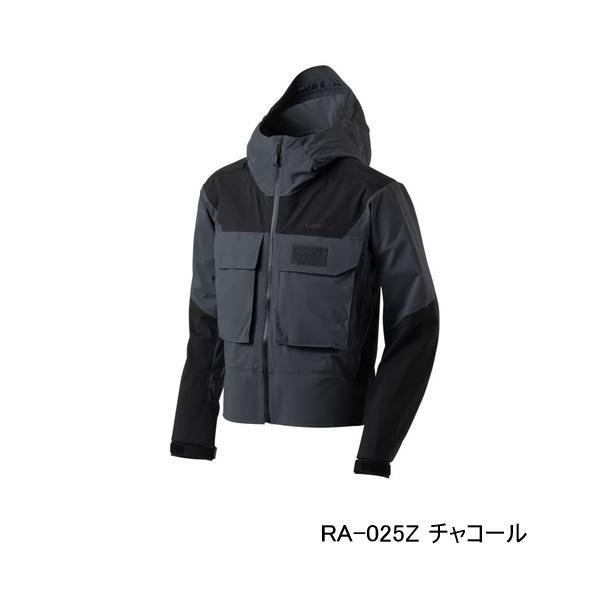 ◆ゴアテックス(R)ストレッチと立体パターン設計により、動作時のストレスを軽減するフラグシップウェーディングジャケット。RA-025W以上に肩周りの可動域を確保し、ミドルレイヤーを着込んでも快適にキャスト可能。手首には片手で締められるクロロ...