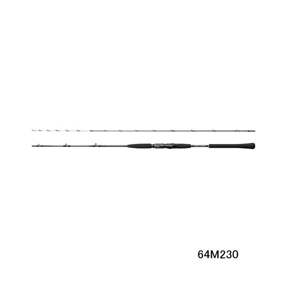 ◆64M230コマセの釣りへの対応力を磨いたムーチング調子。手持ち・置き竿どちらにも対応しやすい絶妙な2.3mの全長設定により、仕掛けを跳ねさせずに安定させ、優れた喰い込みを実現します。マダイ・イサキ・アジなど、コマセの釣りで重宝する1本で...