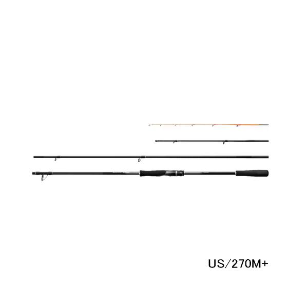 ◆US/270M+レスポンスの良い誘いが可能かつ釣り座の前にスカリがあるイケスで青物を掛けた際にもスカリを躱しやすいレングス設定。ロッドパワーは軽量設計ながら青物まで対応するパワーを付与。推奨リールサイズ：4000番〜C5000番