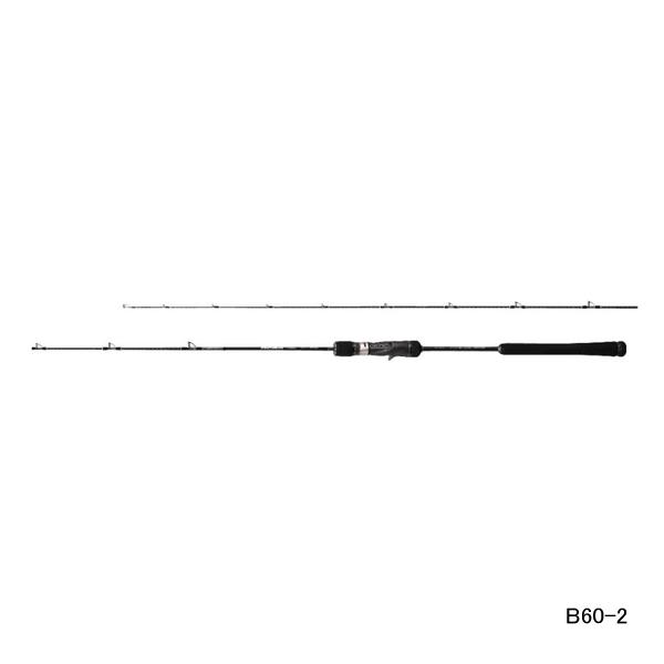◆B60-2近海オールラウンダー。適合ジグウェイトMAX200g、水深は速い誘いで80ｍ＋α、遅い誘いで130ｍ＋αに対応。近海のジギングで活躍し、パワーと軽快な操作性と高バランスが魅力。不意の良型サイズにも余力を持って対応し、10kgに迫...