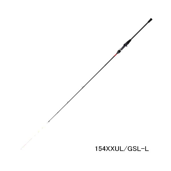 ◆154XXUL/GSL-Lマルイカ師が悶絶する超浅場のマイクロサイズの微細な触りをいかに分かりやすく捉えるか。それを命題としてテストを重ねて作り上げた極軟調穂先モデルが今回の「154XXUL/GSL」。極軟調というだけでなく、穂先部ガイド...