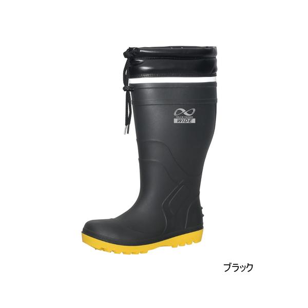 ◆従来品よりも履き口が約7cmも広い、約54cmの履き口周り（サイズ4Lの場合) 先芯・踏み抜き防止板を内蔵した長靴。 履き口は水しぶき、砂塵等の侵入を防ぐフード付。 再帰反射材使用で夜間での視認性UP。 鋼鉄製先芯・耐油・踏み抜き・防滑・...