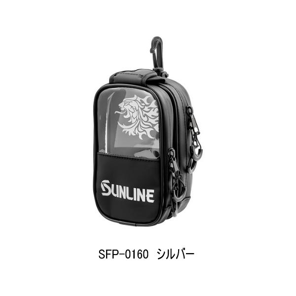 フローティングベスト、D環等に取り付けが可能なポーチ。収納スペースを2つ設け、透明側にはスマートフォンの収納を想定。もう片方には小物類や小型ルアーケース等を収納することが出来ます。