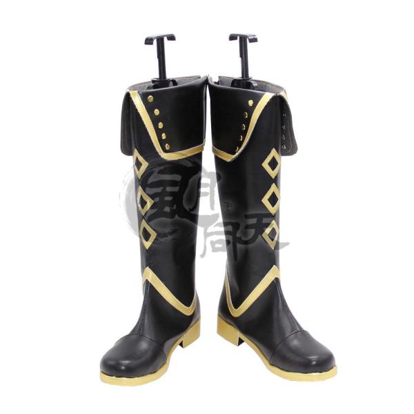 ●商品詳細●商品名：刀剣乱舞 とうらぶ 【非公式/二次創作】 明石国行 あかしくにゆき 太刀 戦闘服 軍服 制服 コスプレ靴 コスプレブーツ ハロウィン 仮装 変装内容：セット内容は靴です。材質：PU皮革、合成底 などを使用しております。注...