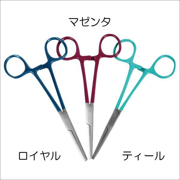 ゆうパケット／定形外郵便／鉗子／カンシ／ステンレス／無鈎／直型／ナースグッズ／ぺアン／♯504／看護師／介護／福祉／ピンク／ブルー／グリーン／可愛い／おすすめ／