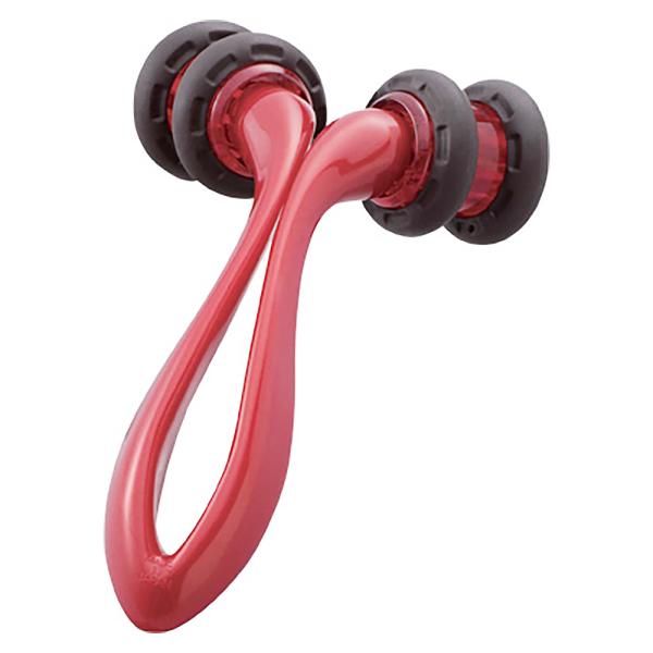 グイッとつまむ絶妙な角度独自開発のフレーム形状・ローラー配置・様々な角度に対応したグリップ・2種類のつまみスポット・力を調節できる二股ハンドル・お肌をとらえるローラーのくぼみ遠赤外線効果のある天然鉱石を配合・肌に当たるダブルリング部分に遠赤...