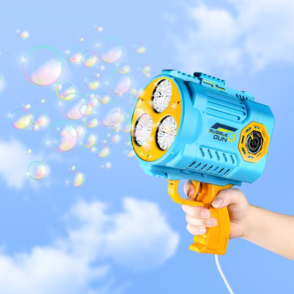 製品名　バブルガン 36穴対象年齢　6歳以上本体サイズ　W16.7cm×D12cm×H25cm材質　PET、PE、PP