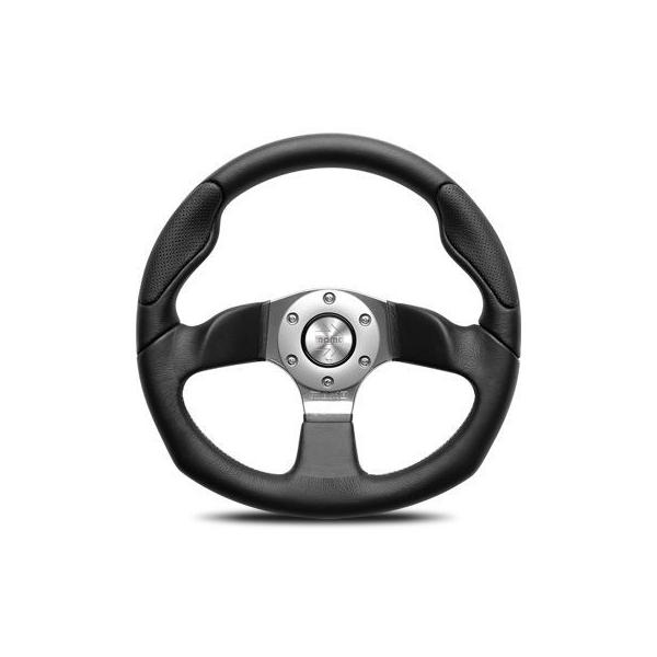 ■カラー・サイズ：ブラックレザー/クロームスポーク ■メーカー希望小売価格(税込)：￥49,500 ■備考： C-74 ホーンボタンHBR-03が付属します。アースリングL型・取付ビス6本付属。ボス（ハブ）・配線・レンチは付属しませんのでボ...