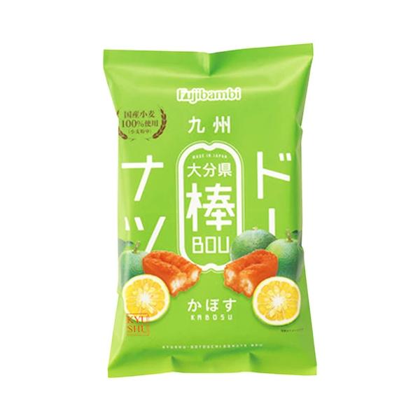 九州各県の名産品とドーナツ棒が出会いました。納得の組み合わせがあったり、新しい発見もあったり、それぞれの美味しさを旅してください。かぼすは大分県の特産柑橘類で、爽やかな香りを持ち、酸味が控えめで適度な甘みがあり、料理の引き立て役としても使わ...