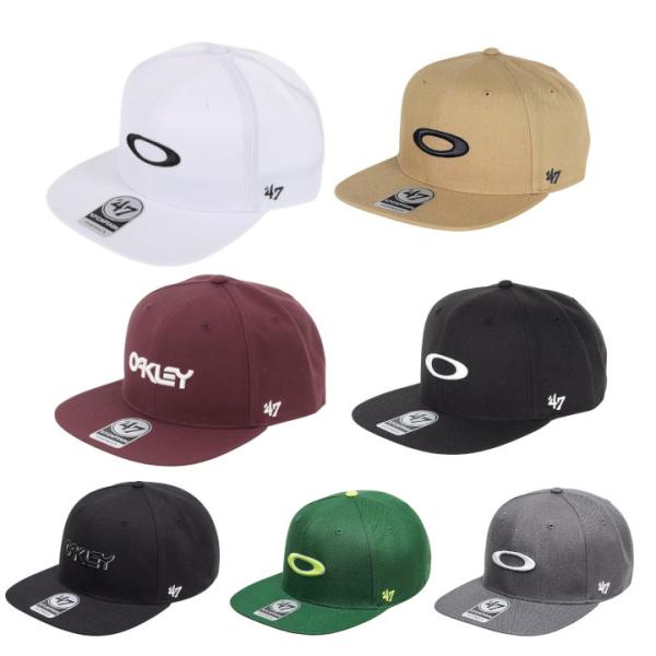 Oakley B1B Ellipse Hat47ブランドとのコラボレーションキャップ。バックル付きの6パネルデザイン。カラーによって異なるフロントのB1BロゴとEllipseロゴ刺繍。人気の平らなつば、バックストラップはサイズ調整可能、アイ...