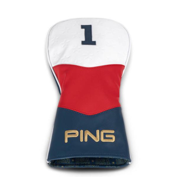PING Anthem Driver Headcoverレッド・ホワイト・ブルーのストライプデザインに、ゴールド刺繍のPINGロゴをあしらい、プレミアムな存在感を演出したドライバーカバー。ホワイト部分には、さりげなくデボス加工のスター柄を施...