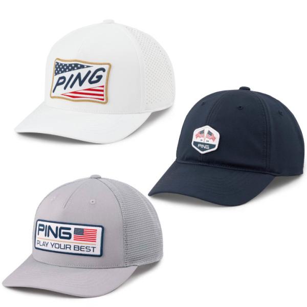 PING Anthem Unstructured Cap◆素材・ネイビー（38177-01）：ポリエステル97％、エラスタン3％・グレー（38178-02）：ポリエステル97％、エラスタン3％・ホワイト（38175-01）：ポリエステル93...