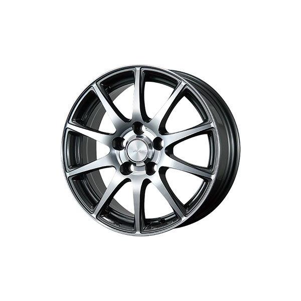 BRIDGESTONE エコフォルム CRS23 トヨタ車専用 6.50-17 5H/120 ガンメタリックポリッシュ・ブラックポリッシュ+ブラッククリア アルファード