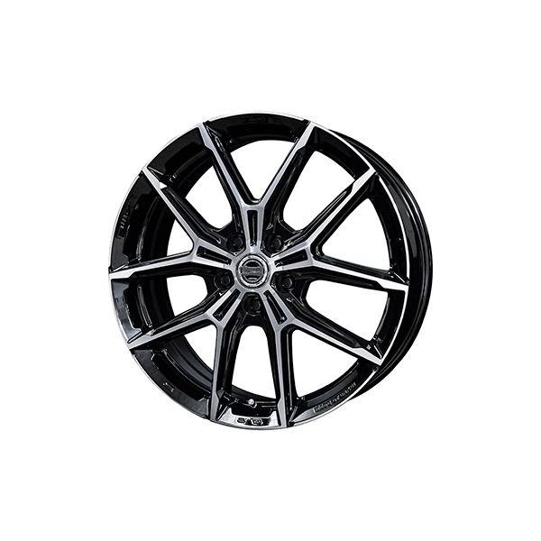KYOHO スマック +EK M1 7.00-19 F：5H/114 グロスブラック/ポリッシュ ミレバースポーツマクロ MA349(限定) 215/35R19 アイシス・ノア/ヴォクシー（80系）・エスクァイア・ブレイド・セレナ（C27系...