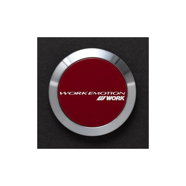 カラー・サイズ：レッド メーカー希望小売価格(税込)：￥3,300 備考： ワーク エモーション センターキャップ フラットタイプ　レッド　1個　品番：120219 ※車両によりセンターキャップが装着できない場合があります。