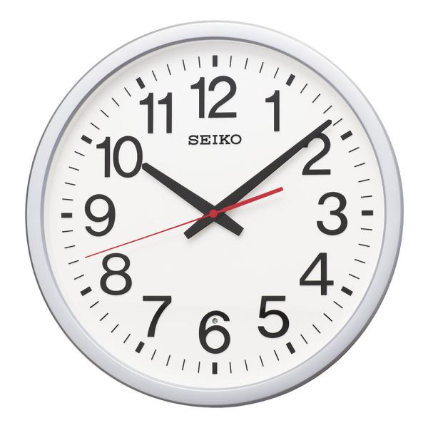 無料保証期間 標準保証期間１年　+　延長保証期間１年 最大2年間保証<セイコー電波掛時計KX277S>・時分針や秒針がしっかり見やすい・オフィスデザインモデル・電波クロック枠材 プラスチック枠（銀色メタリック塗装）前面：ガラス直...