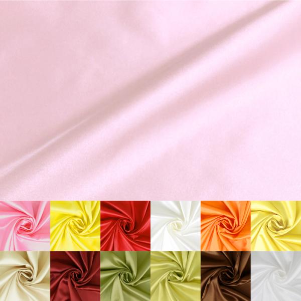 【商品詳細】品番FJ10170詳細少々厚手のサテン生地です。厚手ではありますが触り心地は柔らかく、光沢感もあるためドレープが綺麗に出ます。販売単位価格は10cmあたりの価格です。50cmからの販売のため、ご注文数量は「5」からでお願いします...