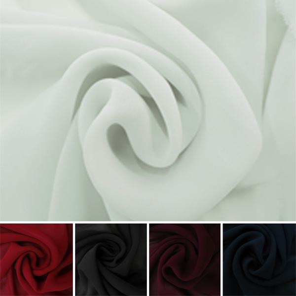 品番FJ10592さらさらとした手触りの薄手のシフォンです。柔らかく透け感と程よいハリ感があります。落ち着いたカラー展開なので装飾にもお勧めです。※在庫限りで終了となります。1m単位で販売いたします。価格は1mあたりの価格です。ご注文例(数...