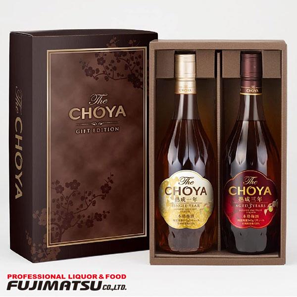 The Choya SingleYear 720mlThe Choya 3Years 720ml各1本の2本セット。―　The CHOYA SINGLEYEAR　―甘みを抑え、キレの良い酸味と華やかな香りを立たせる事で、重厚な中にも凛とした...