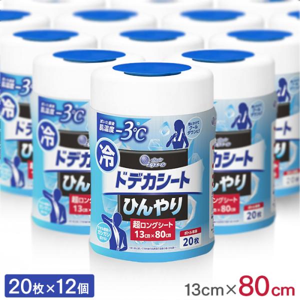 単価＠660円(税込)／日本製 大判  ひんやり 超ロング アイス 冷却タオル ワイド スポーツ イベント 差し入れ 使い捨て ウェットタオル 熱中症 暑さ対策 メントール 冷感シート 配布メントール入りの冷感シート。全身拭けるロングタイプ。