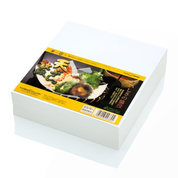 天プラ てんぷら 天麩羅 敷紙 揚げ物 あげもの 油吸収ペーパー 天紙 油切り 白 ホワイト てんぷら紙 懐紙 天ぷら紙規格:218×197mm 500枚。天ぷら・揚げ物などの盛りつけに！油の吸収に優れ、天ぷらなどの揚げ物をより一層美味しく...