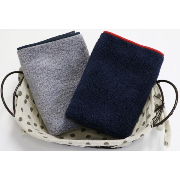 タオルの名産地である今治で作りました。無地で使い良いタイプです。グレー・ネイビーの2枚セットでお届けします。サイズ：約24×24cm素材：綿100%原産国：日本製認定番号：第2009-082号発送方法：スマートレター（追跡・補償は有りません...