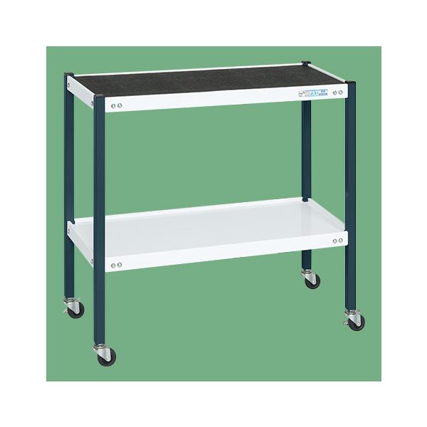 四方の立ち上がりで小物部品の落下を防ぎます。<br><br>●外寸：W750×D500×H740mm<br>●カラー：棚板：ホワイト/支柱：ダークグレー<br>●均等耐荷重：75kg<b...