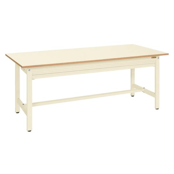 開口方向全面が有効活用できる便利な引出し付作業台。<br>●外寸：W900×D750×H740mm<br>●均等耐荷重：350kg（引出し1段当り15kg）<br>●カラー：アイボリー<br>...