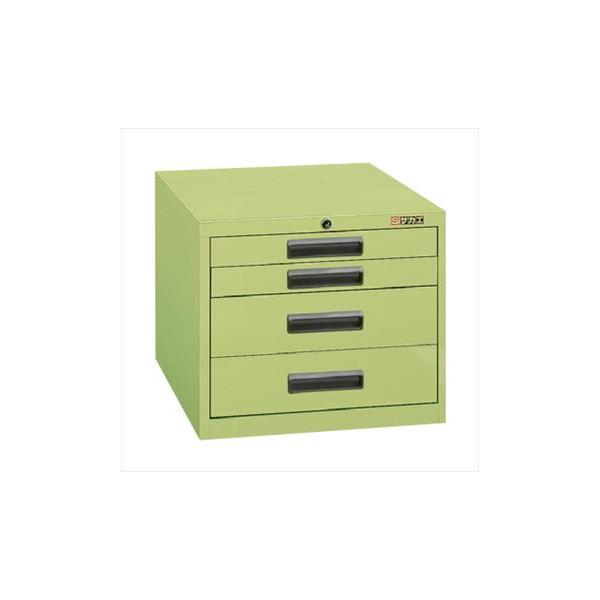 仕切り板が標準装備している為、部品の分類に便利です<br>●外寸：W500×D550×H420mm<br>●カラー：サカエグリーン<br>●質量：31kg<br>●H57：2段、H115：2段...