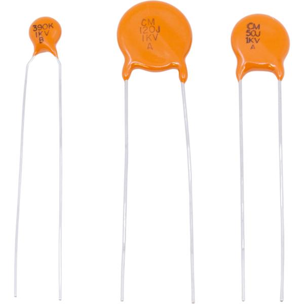 Vishay Cera-Miteの高品質561Rシリーズセラミックディスクコンデンサ。これらの1000Vコンデンサはクラス1およびクラス2の材料を使用し、狭い公差と高い安定性を実現しています。両面に銀メッキを施したセラミックディスク、錫メッ...