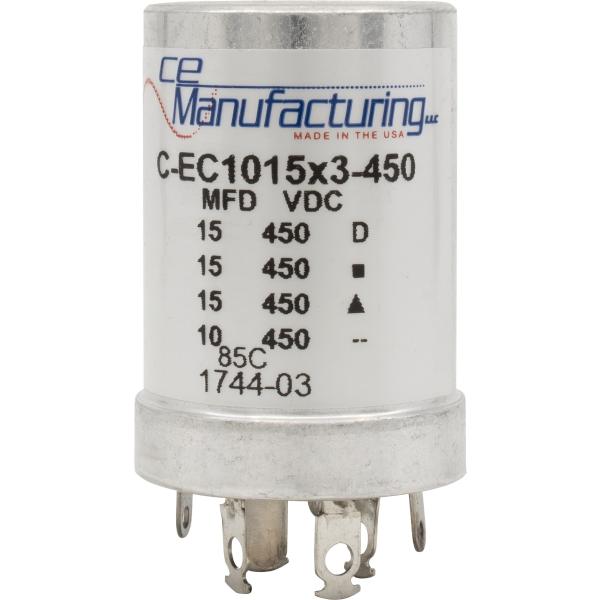 オリジナルのマロリー機材を使用して米国でマロリー仕様を正確に再現製造されています・15/15/15/10uF 450VDC・-FP/ツイストロックスタイル。 はんだタブ。・-10%、+50% 許容範囲・-85°Cの温度定格・-1-3/8イン...