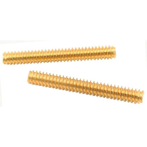 米国はABR-1ブリッジ用のスレッドポストを作成しました。 真ちゅう製の支柱は、高品質のメッキと＃6-32のねじ切りが特徴です。 各ポストの長さは1-1 / 16インチです。 このビンテージスタイルのポストは、ギターのボディに直接取り付ける...