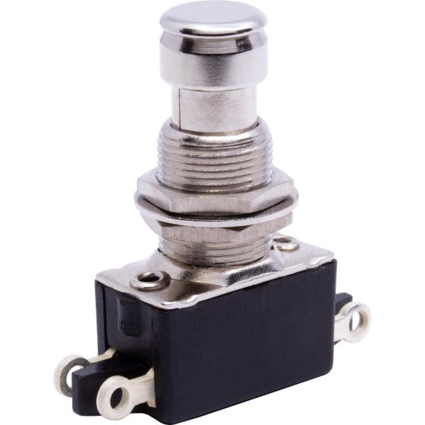 イタリア ST プロフェッショナル製の高耐久 DPST ラッチ スイッチ。 ボディは PBT 製で、ブッシング プレートにリベット留めされており、頑丈な構造になっています。 作動力は同様のカーリング スイッチよりも軽く、触覚と聴覚によるフィ...