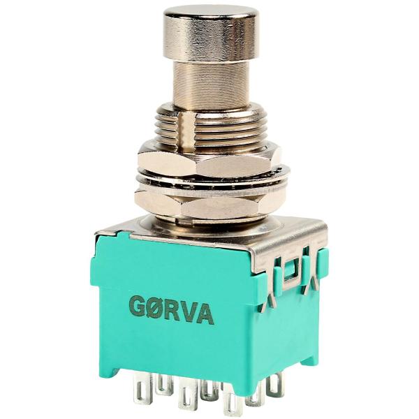 Gorva Mechanoは、プレミアム3PDTソフトタッチラッチングフットスイッチです。 Gorva Designsは、エンクロージャーを備えた高品質のペダル部品会社としての地位を急速に確立しました。P-H1590BB-GORVA-Xおよ...