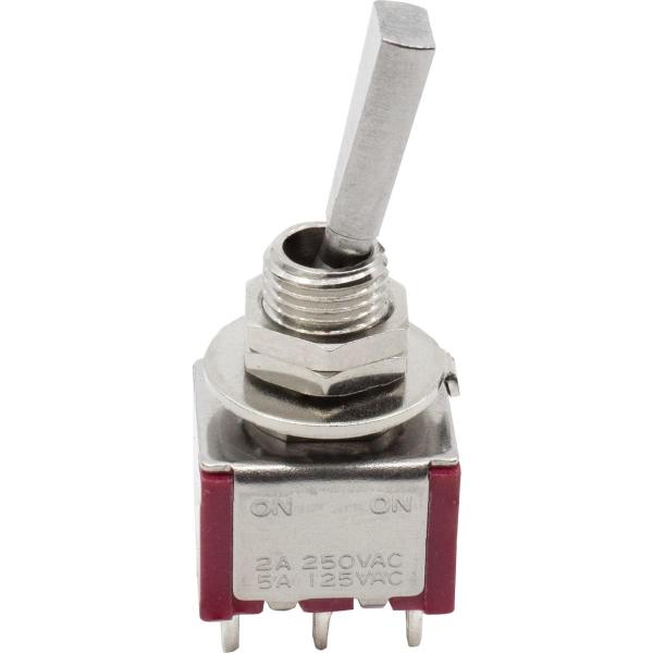 カーリングミニトグルスイッチ、DPDT、ギターの位相切り替え、コイルタッピング、直列/並列ピックアップ切り替えに最適です。このスイッチは、フラット化されたアクチュエータを備えています。0.354 "ブッシングの長さ1/4 "取り付け穴の直径...