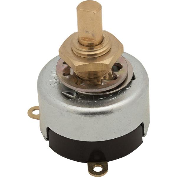 チューブアンプのインピーダンスセレクタースイッチとして一般的に使用される高品質の3ポジションロータリースイッチ。この頑丈なスイッチの定格は、125VACで6A、250VACで3Aです。平らな6mmシャフトは、以下のアクセサリにあるシャフトア...