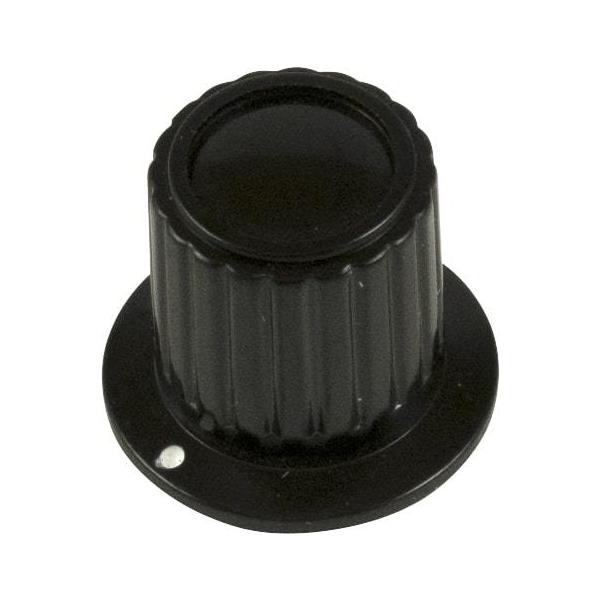 六角レンチ付きのオリジナルのオレンジアンプノブ。 直径6mmのシャフトに適合します。白いドットインジケーター付きの黒いシルクハットスタイルのノブ。