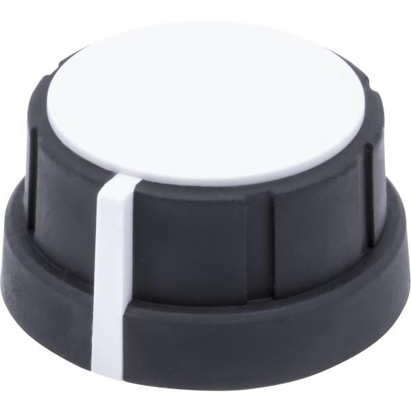 ローガン社製の高品質な米国製ノブ。Rogan の PT シリーズの特大でパック型のスカート付きポインター ノブは、固体ポリマー ノブの上に成形された柔らかいラバー グリップが特徴です。 PT シリーズのノブは、Make Noise、Muta...