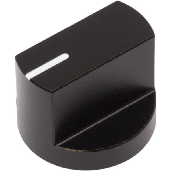 止めネジ付きの堅牢なアルミニウム製コントロールノブ。このノブはつまんだグリップを持ち、サイズと外観はDavies1510と似ていますが、より鋭角になっており、独特の外観になっています。1/4インチ (6.35mm) ポットシャフトに適合します。