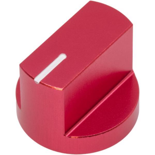 止めネジ付きの堅牢なアルミニウム製コントロールノブ。このノブはつまんだグリップを持ち、サイズと外観はDavies1510と似ていますが、より鋭角になっており、独特の外観になっています。1/4インチ (6.35mm) ポットシャフトに適合します。