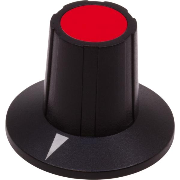 純正Sunn Amplification交換用ノブ。これらのスカート付き黒プラスチックノブは、赤いトップが特徴です。このスタイルのノブは、ベータリードアンプとベータベースアンプで見つかります。大きい方の0-10ノブはマスターボリュームで、こ...