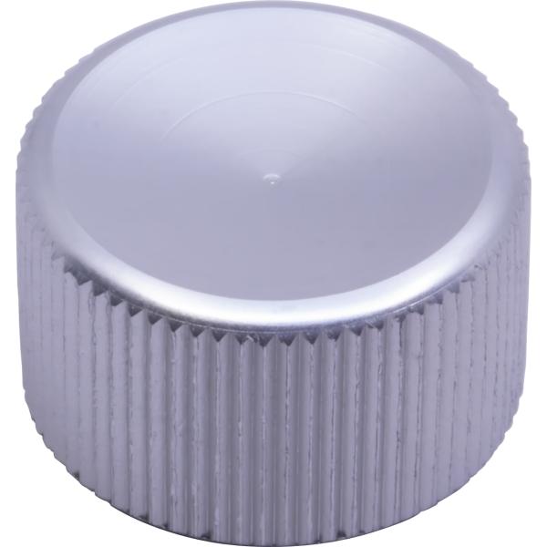 止めネジ付きの頑丈なアルミニウムノブ。 これらの円形ノブは、Baldwin-Burns ギターや Buzzaround などのエフェクトで使用されているクラシックなノブによく似ています。 凹型の上部とグリップ用の垂直ローレットを備えた頑丈な...