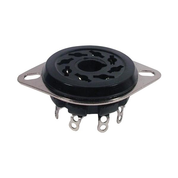 8 ピンのフェノール管ソケットは、オクタルベースのパワー管、プリアンプ管、および整流管に一般的に使用されます。